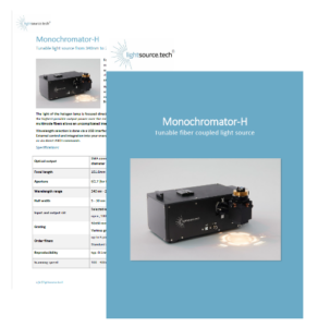Monochromator-H: Tunable light source from 340nm to 2200nm