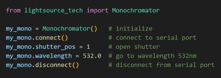 Monochromator-H: Tunable light source from 340nm to 2200nm